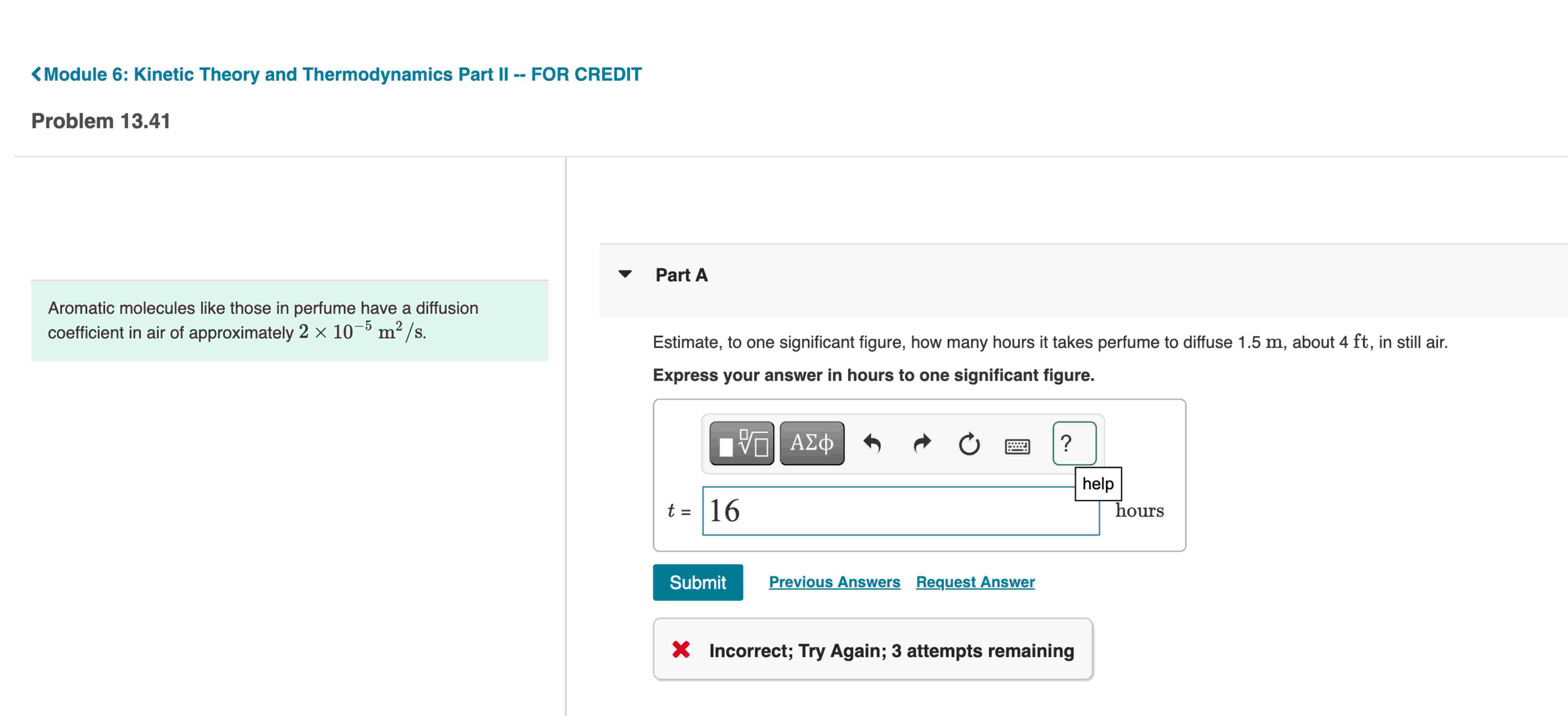 Solved Aromatic molecules like those in perfume have a | Chegg.com
