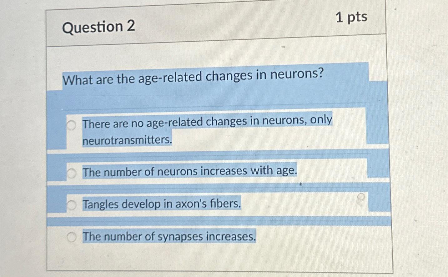 Solved Question 21 ﻿ptsWhat are the age-related changes in | Chegg.com