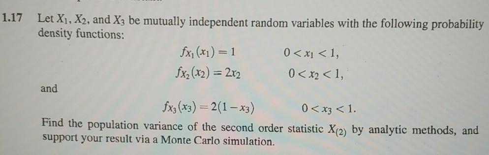 117 Let X1 X2 And X3 Be Mutually Independent 