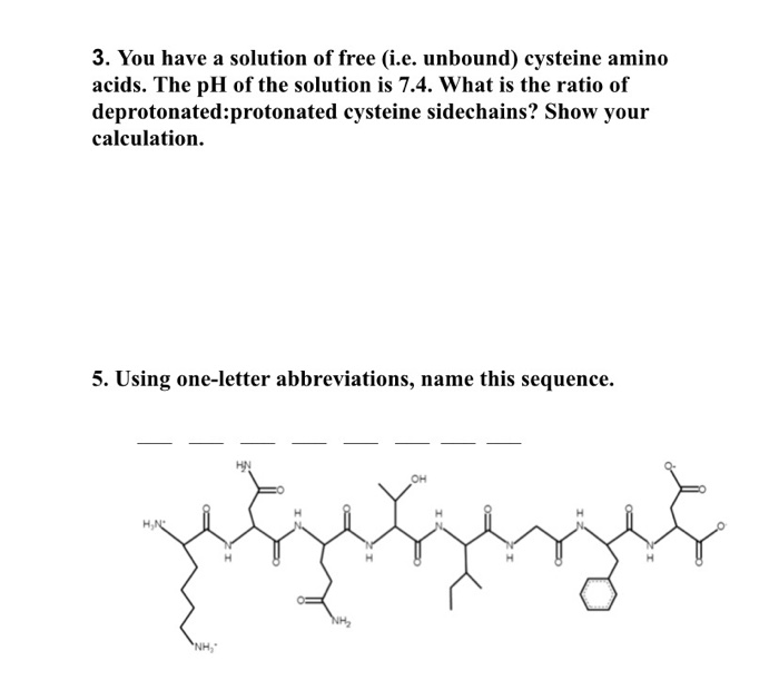 Solved 3. You have a solution of free (i.e. unbound) | Chegg.com
