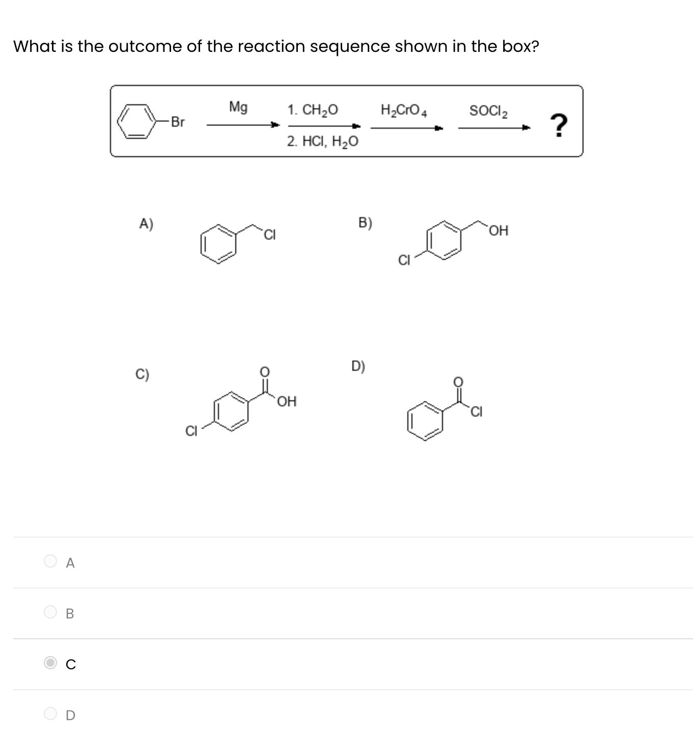 Solved What is the outcome of the reaction sequence shown in | Chegg.com
