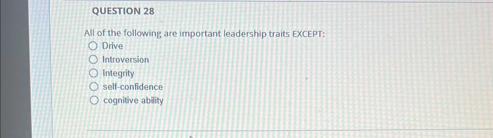 Solved QUESTION 28All of the following are important | Chegg.com