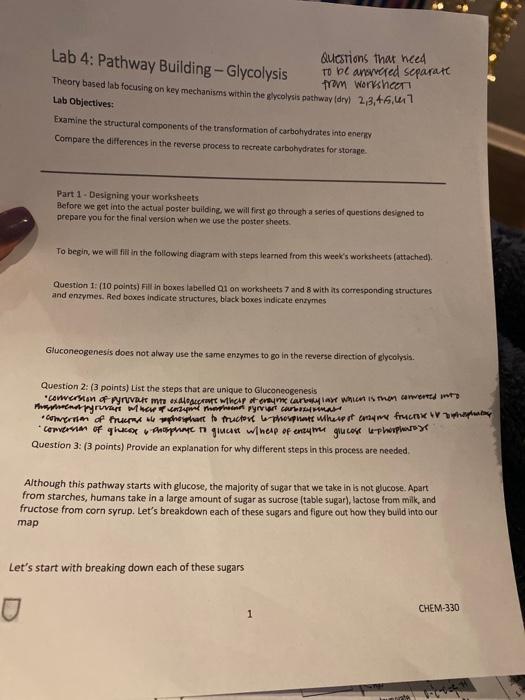 Solved Questions that need Lab 4: Pathway | Chegg.com