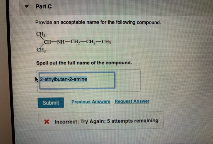 Solved Part Provide an acceptable name for the following | Chegg.com
