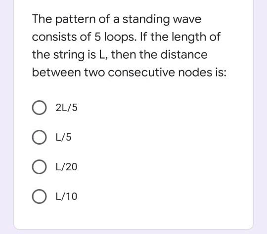 Solved The pattern of a standing wave consists of 5 loops. | Chegg.com