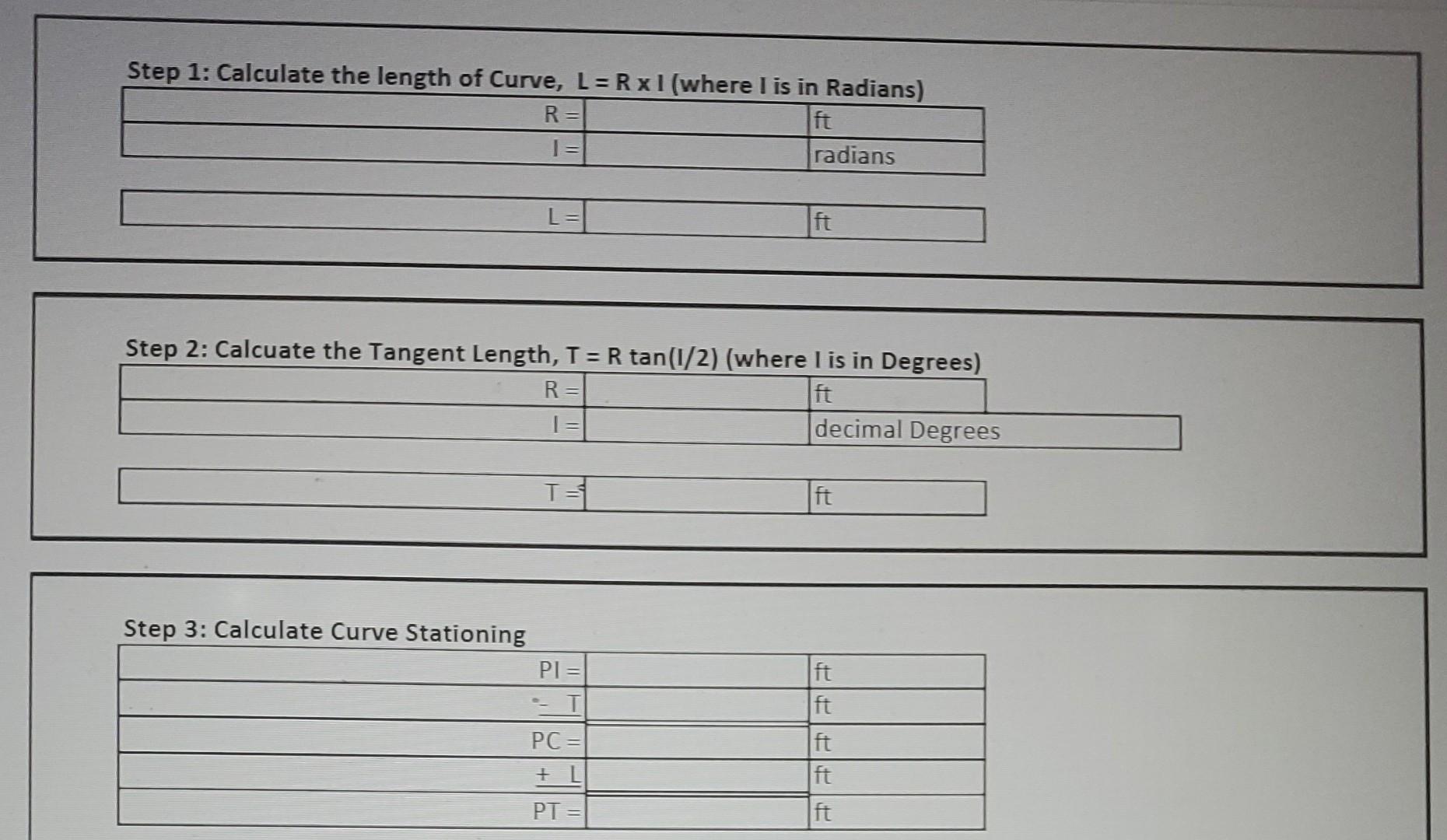 Two tangents intersect at a pi station of 6+15.00 | Chegg.com