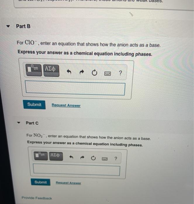 Solved Part B For CIO, enter an equation that shows how the | Chegg.com Solved Part B For CIO, enter an equation that shows how the | Chegg.com