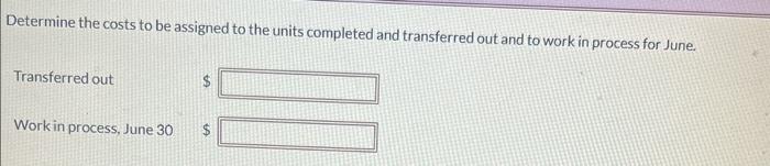 Solved Production Data June Beginning work in process units | Chegg.com