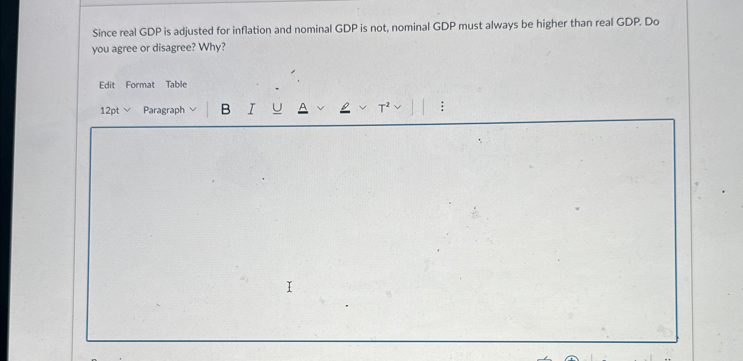 Solved Since real GDP is adjusted for inflation and nominal | Chegg.com