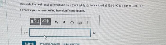 Solved The fluorocarbon compound C, ClF: has a normal | Chegg.com
