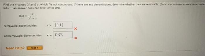 Solved Find The X Values If Any At Which F Is Not