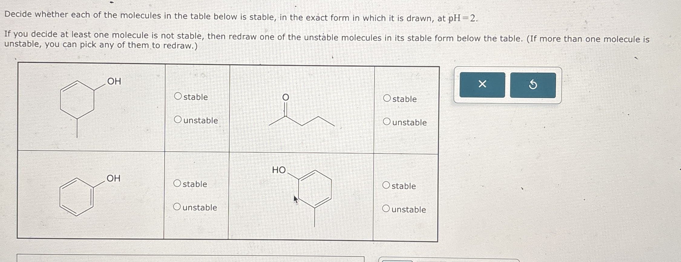 Solved Decide whether each of the molecules in the table | Chegg.com