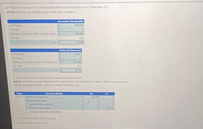 Solved Recording Multiple Temporary Differences The | Chegg.com