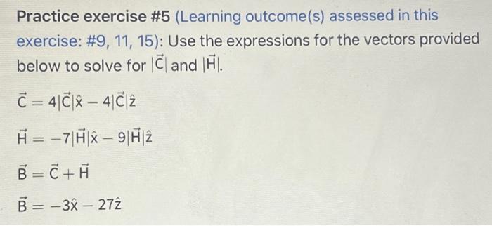 Solved Practice exercise \#5 (Learning outcome(s) assessed | Chegg.com