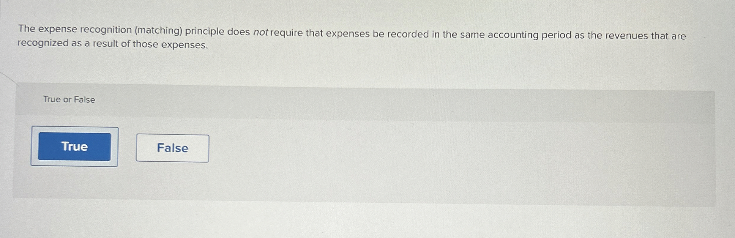 Solved The expense recognition (matching) ﻿principle does | Chegg.com