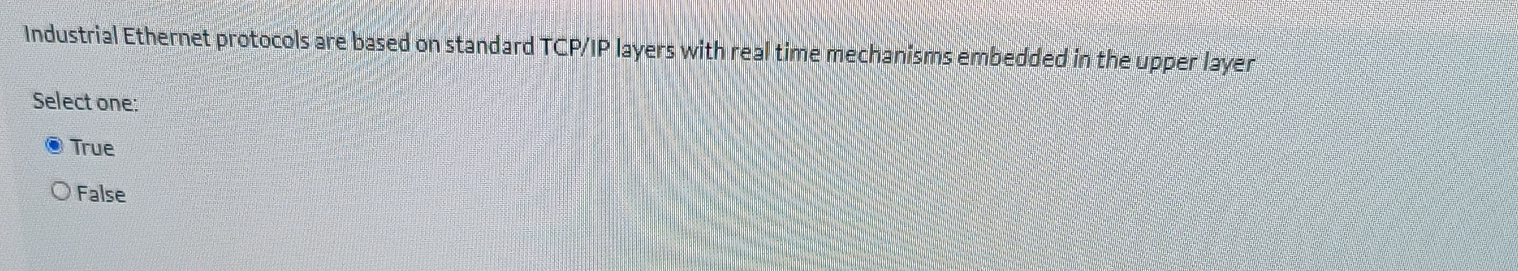 Solved Industrial Ethernet protocols are based on standard | Chegg.com