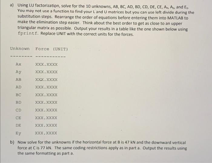 Solved This is from a numerical methods class using mathlab | Chegg.com