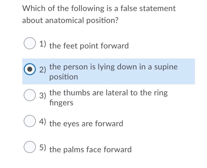 Solved Which of the following is a false statement about | Chegg.com