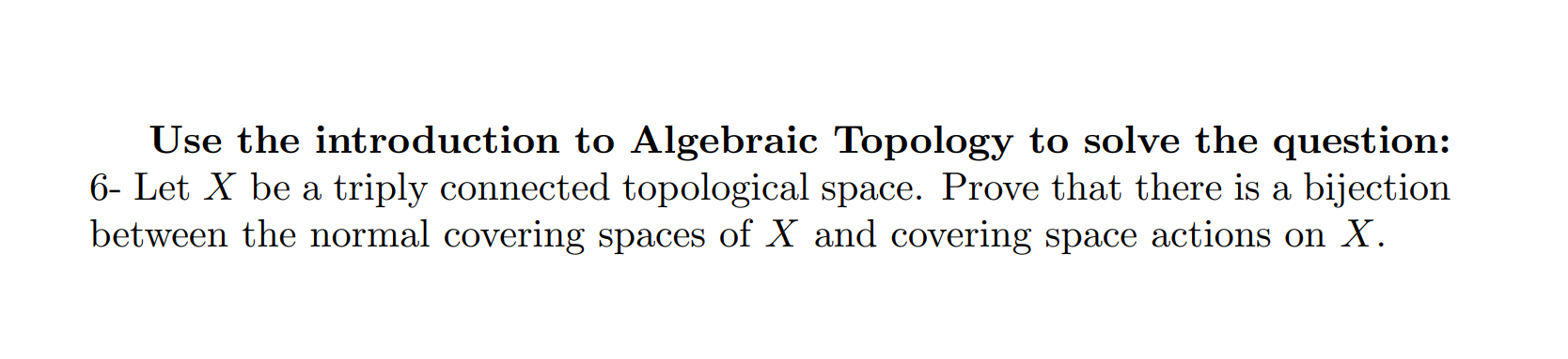 Solved Use the introduction to Algebraic Topology to solve | Chegg.com