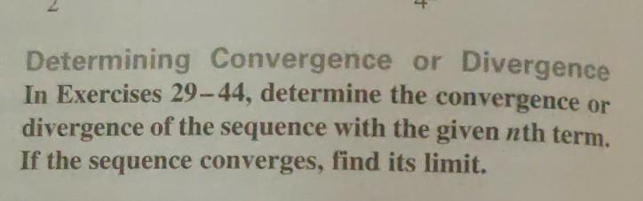 Solved Determining Convergence or Divergence In Exercises | Chegg.com
