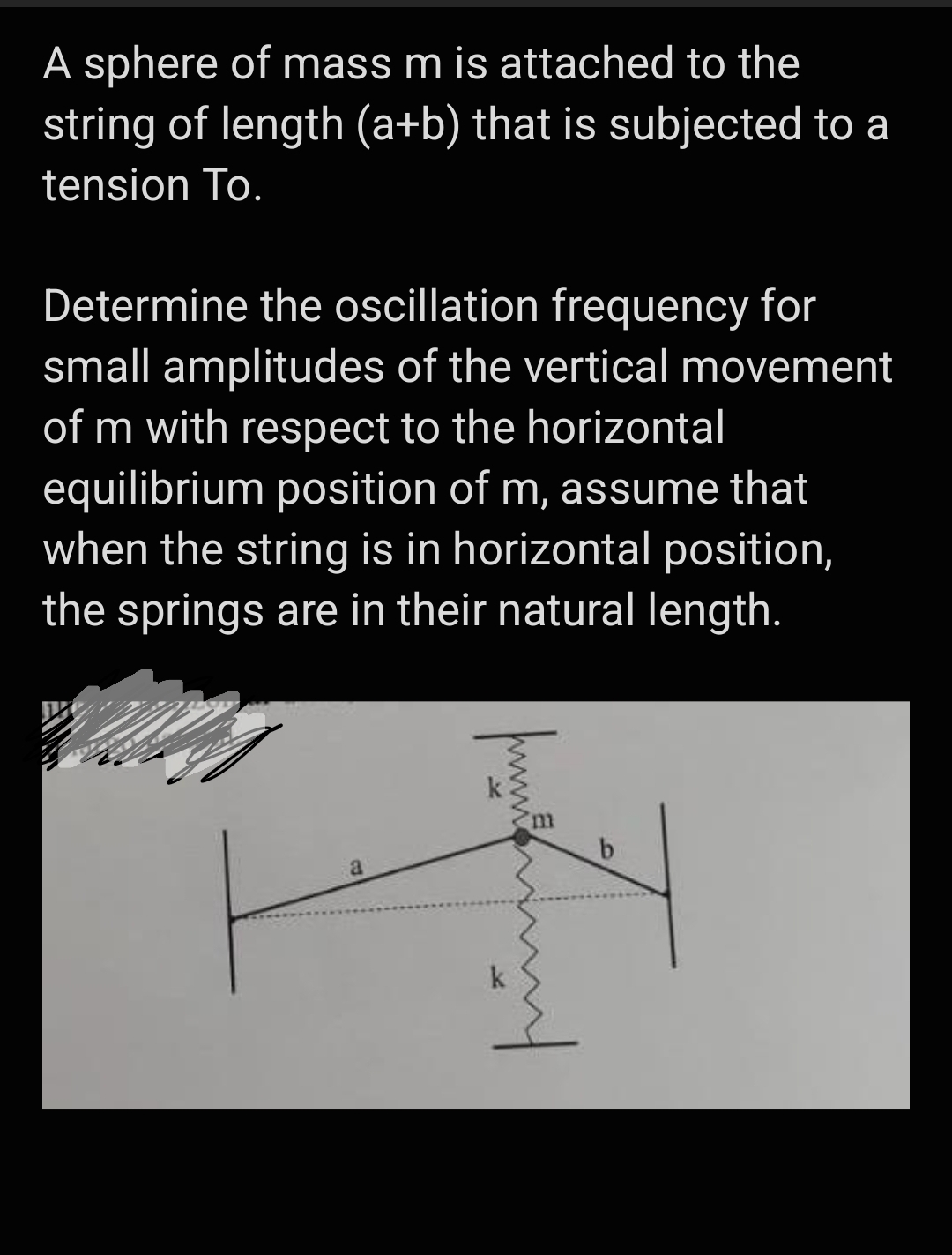 Solved A sphere of mass m ﻿is attached to the string of | Chegg.com