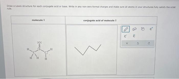 Solved Draw a Lewis structure for each conjugate acid or | Chegg.com