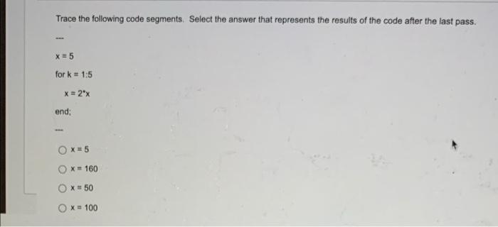 Solved Suppose The Matlab Variable Testarray Is Defined By 