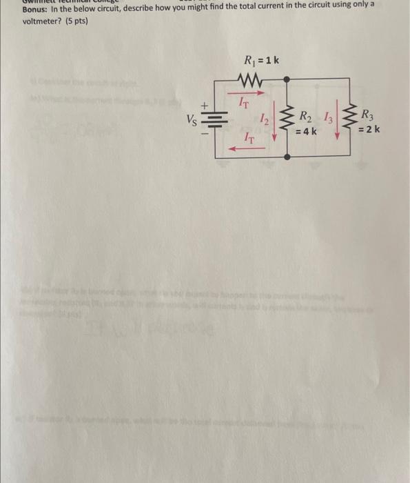 Solved Bonus: In the below circuit, describe how you might | Chegg.com