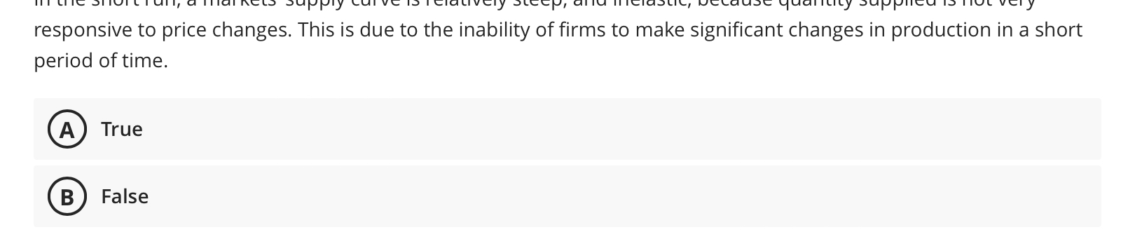 Solved responsive to price changes. This is due to the | Chegg.com