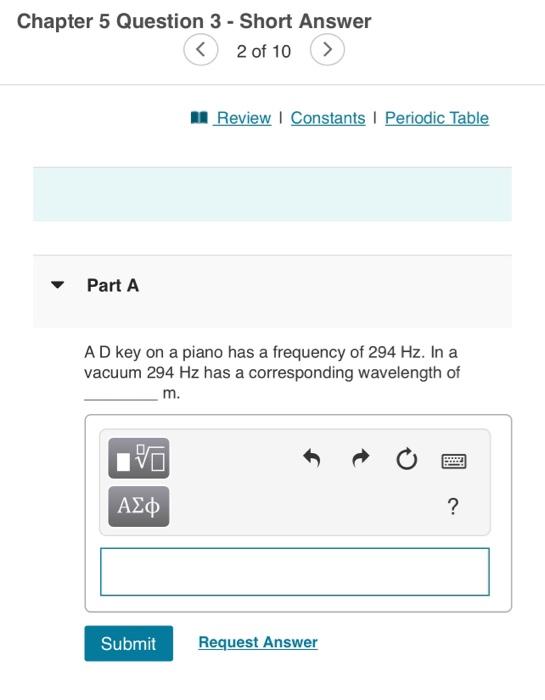 Solved Chapter 5 Question 3 - Short Answer 2 of 10 I I Part | Chegg.com