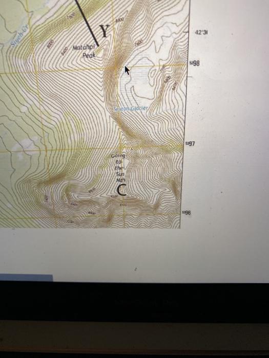 Solved what feature is located the points C in the map | Chegg.com