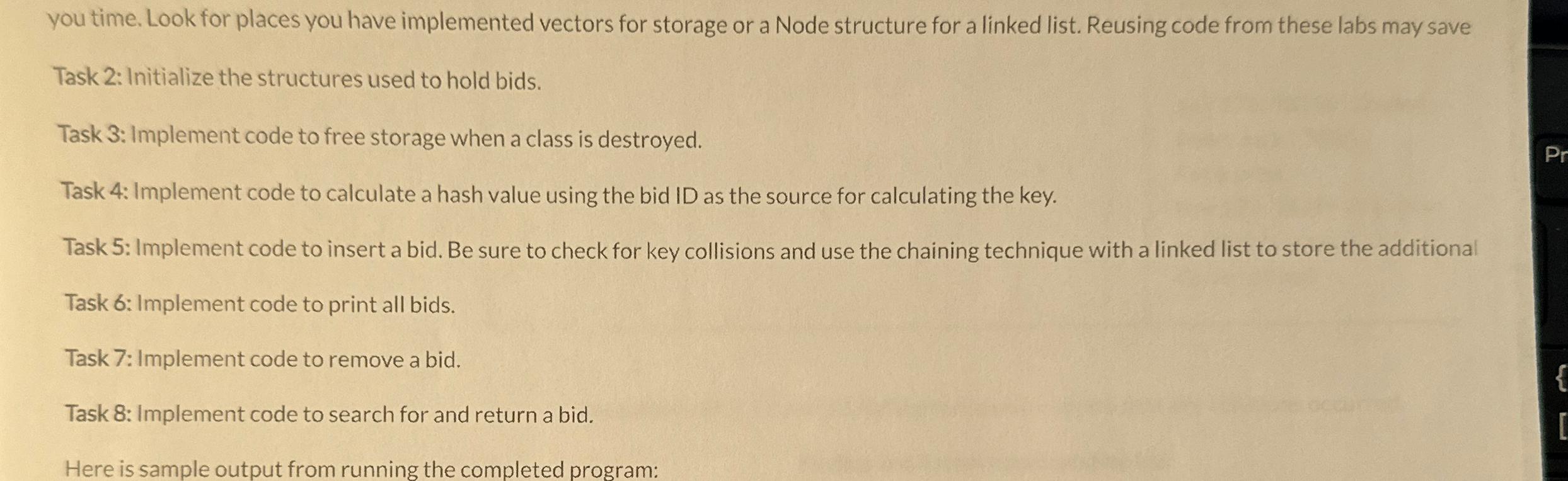 Solved you time. Look for places you have implemented | Chegg.com
