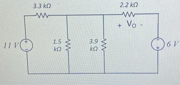 Solved calculate the Vo using the superposition theorem | Chegg.com