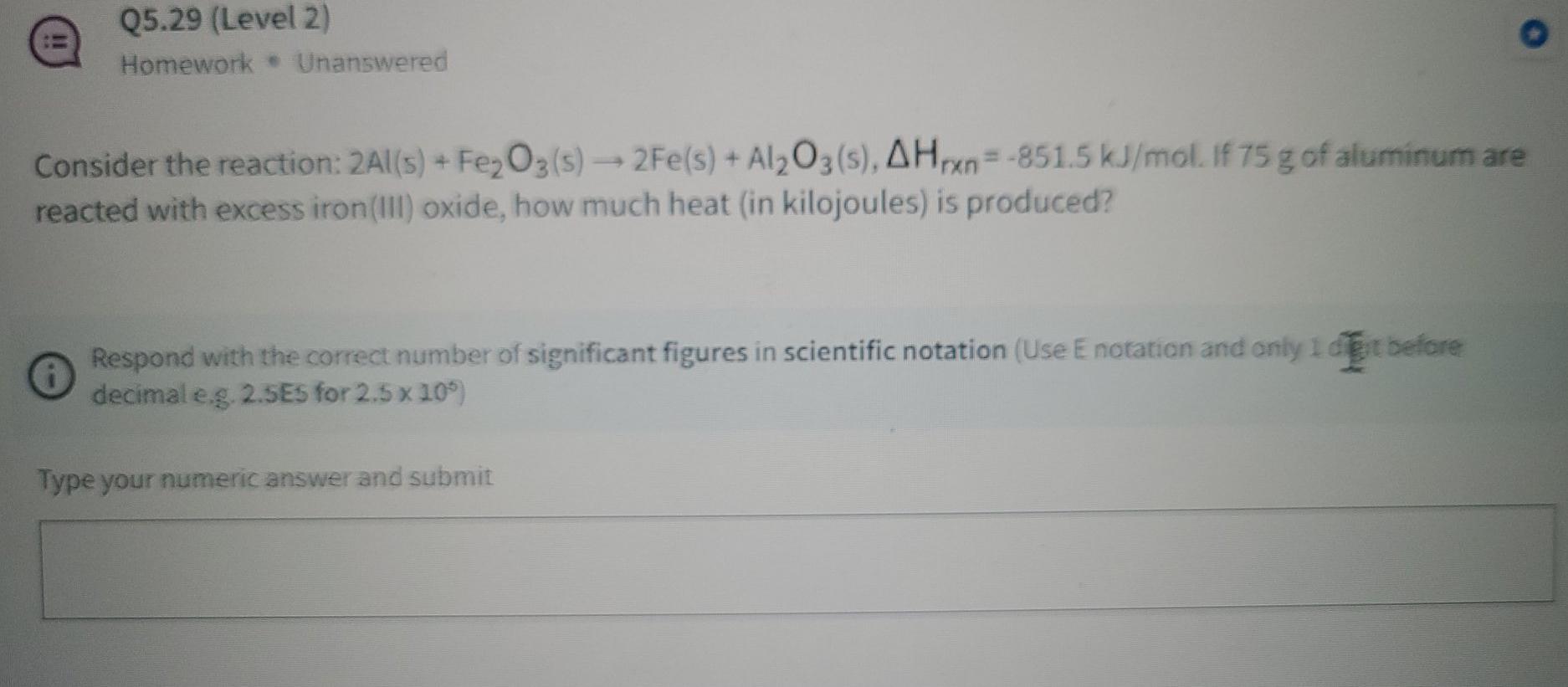 Solved Q5.29 (Level 2) Homework - Unanswered Consider the | Chegg.com