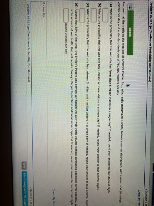 Solved Problem 05-32 Algo (Continuous Probability | Chegg.com