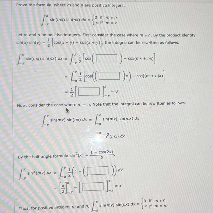 Solved Prove the formula, where m and n are positive | Chegg.com