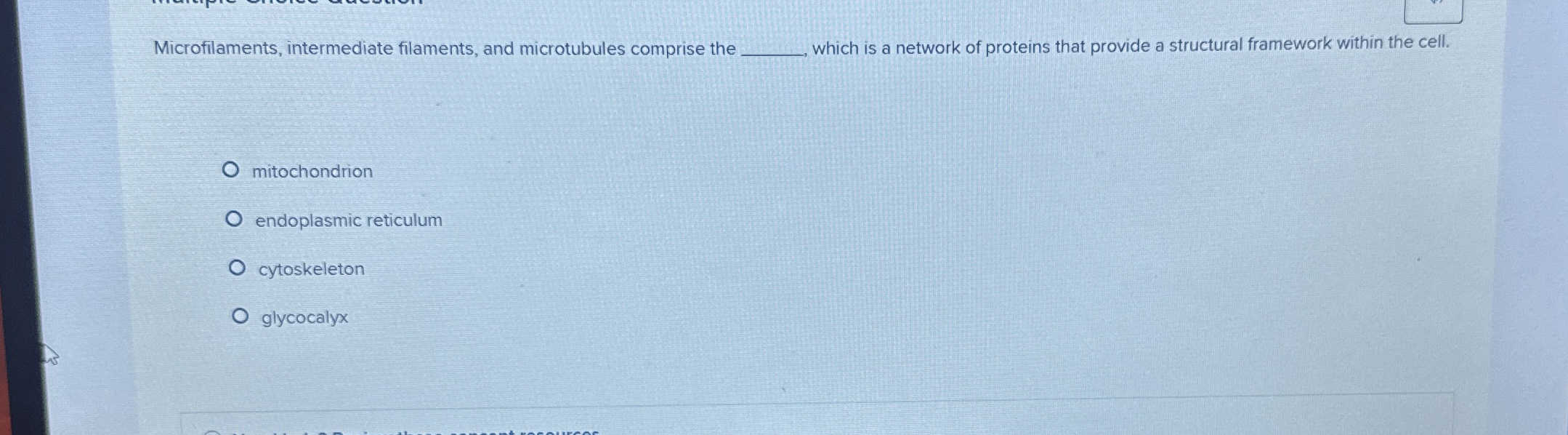 Solved Microfilaments, intermediate filaments, and | Chegg.com