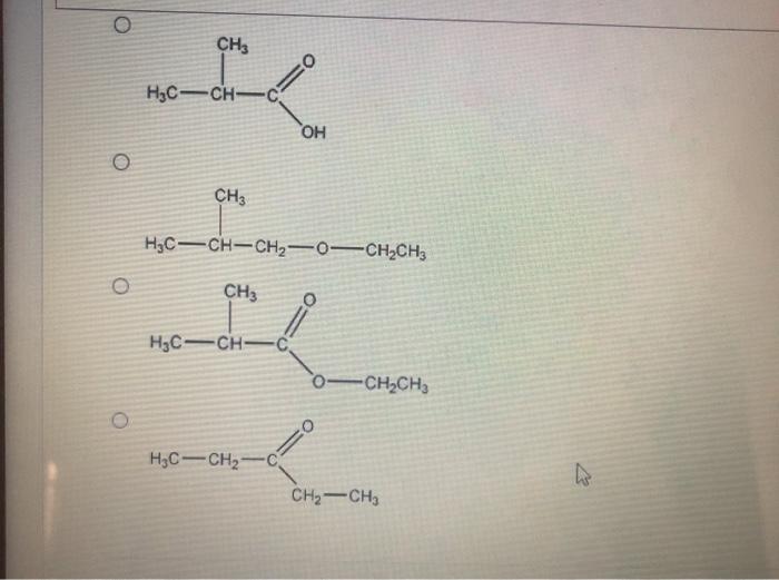 Solved сн. O H3CCH ОН CH3 H2C=CH-CH2-O-CH2CH3 O CH3 H3C=CH | Chegg.com