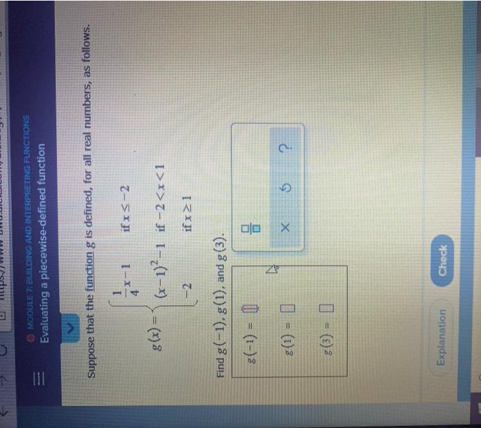Solved MODULE 7: BUILDING AND INTERPRETING FUNCTIONS | Chegg.com
