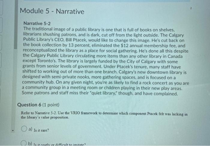 Solved Module 5 - Narrative Narrative 5-2 The traditional | Chegg.com