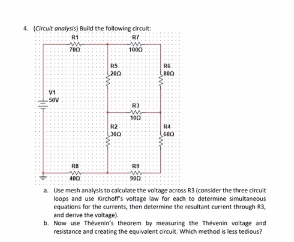 Solved (Circuit analysis) ﻿Build the following circuit:a. | Chegg.com