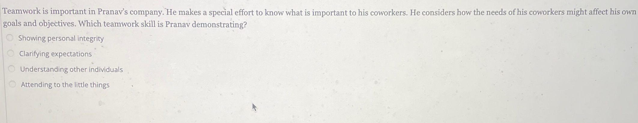 Solved Teamwork is important in Pranav's company. He makes a | Chegg.com