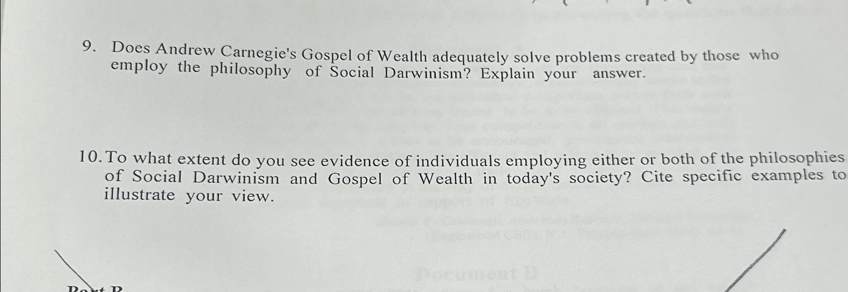 Solved Does Andrew Carnegie's Gospel of Wealth adequately | Chegg.com