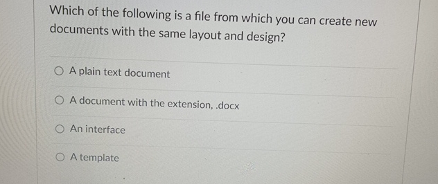 Solved Which of the following is a file from which you can | Chegg.com