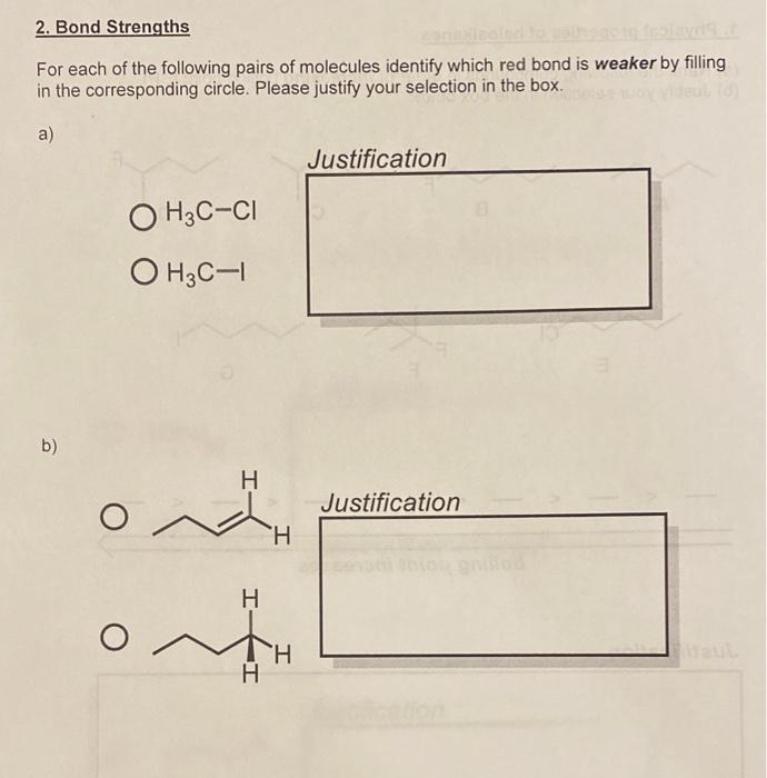 Solved 1. Physical properties of haloalkanes (a) Rank the | Chegg.com