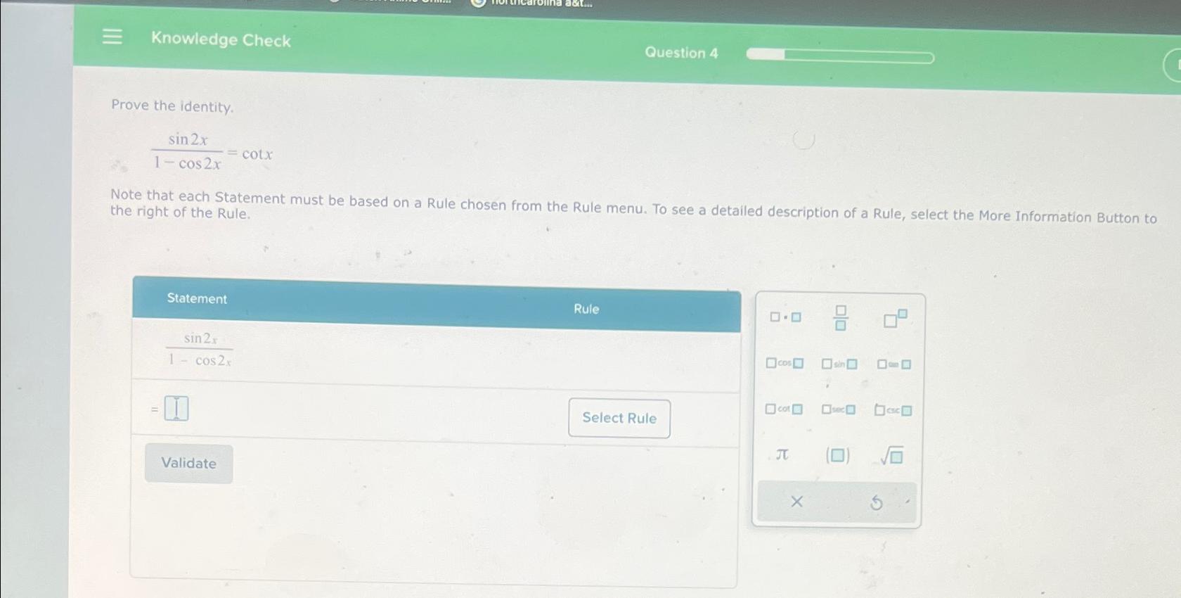 Solved Knowledge CheckQuestion 4Prove the | Chegg.com