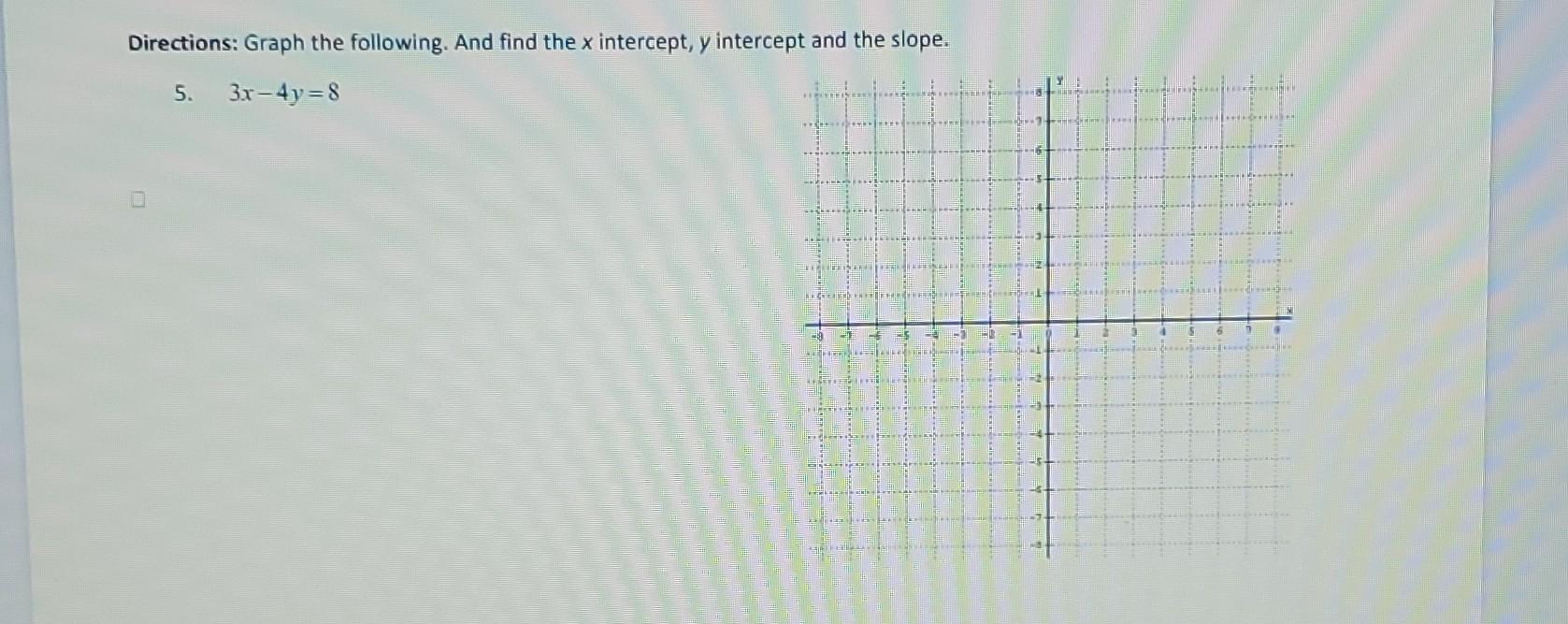 Solved Directions: Graph the following. And find the x | Chegg.com