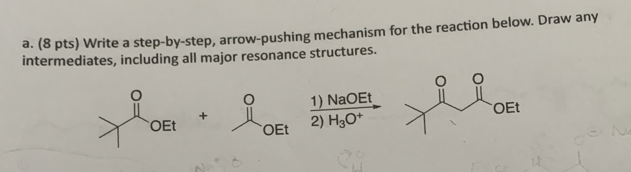 Solved a. (8 ﻿pts) ﻿Write a step-by-step, arrow-pushing | Chegg.com