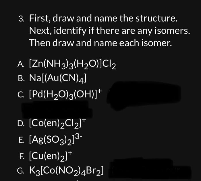 Solved Please Draw And Name Each Questions Then Draw And 