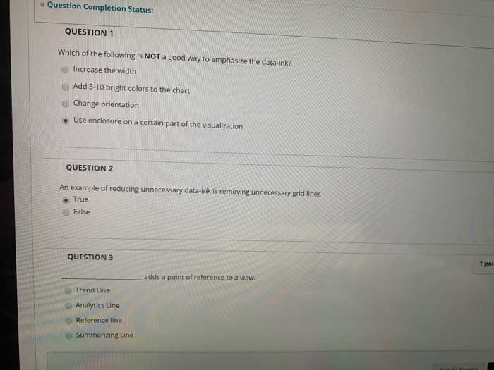 Solved Question Completion Status: QUESTION 1 Which of the | Chegg.com Solved Question Completion Status: QUESTION 1 Which of the | Chegg.com